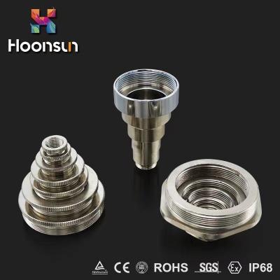 China Nickel Plated Brass Cable Gland Metal Reducer M16 to M12 for Industrial Cable Management for sale