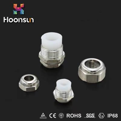 China Nickel Plated Brass Cable Gland M20 IP68 Waterproof Dustproof High Temperature Silicone Seal for sale
