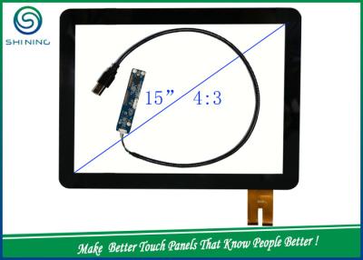 China 6H 15'' COB Capacitive Touch Panel With Sensor Glass + Cover Glass Structure for sale