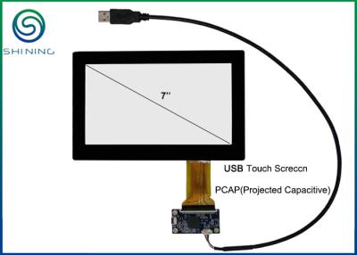 China 7 Inch Capacitive Touch Panel Cover Glass To ITO Glass with USB Interface for sale