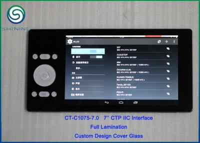 China Custom Capacitive Cover Glass Touch Panel with IIC Interface 7H Hardness for sale