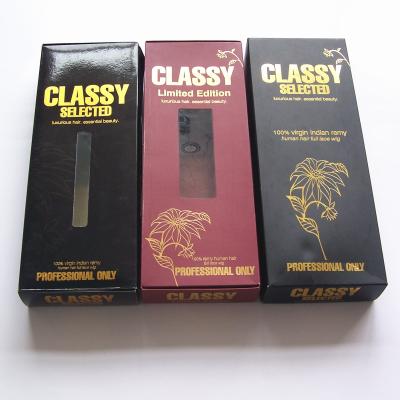 China PVC Window Hair Extension Packaging Box for sale