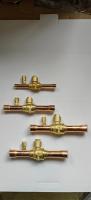 China Brass 3/8 Refrigeration Ball Valve Precision Adjustment DN4 Valve Two Handles For 0~4.5 MPa for sale
