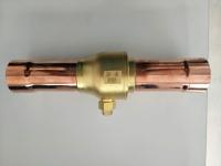 China -10˚C To 100˚C Polish Brass Refrigerated Welded Ball Valve PTFE for sale