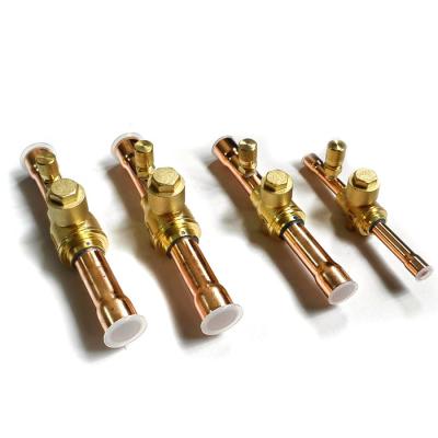 China DN4-DN100 DN Pressure 7/8 Refrigeration Ball Valve For CFC HCFC HFC Refrigerants for sale