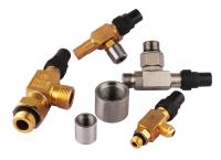 China Low Pressure Drop Refrigeration Charging Valve And Threaded Angle Valve Good Stability for sale
