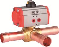 China CFC HCFC HFC Refrigeration Electric Ball Valve for -20C 120C Temperature Control for sale
