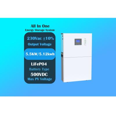 China SunAura 5.5KS5 Hybrid Solar Inverter All In One Energy Storage System for sale