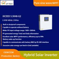 China 6.2kw Single Phase Hybrid Solar Inverter 230vac for sale