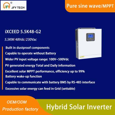 China 6.2kw Single Phase Hybrid Solar Inverter 230vac for sale