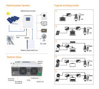 China 6.2kw Single Phase Hybrid Solar Inverter 230vac for sale