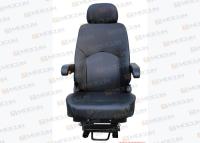 China PU Black Leather Excavator Seat for Hyundai Sany - 215x295mm Mounting with 45-179° Backrest Adjustment for sale