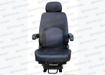 China PU Black Leather Excavator Seat for Hyundai Sany - 215x295mm Mounting with 45-179° Backrest Adjustment for sale