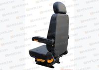 China PU Black Leather Excavator Seat for Hyundai Sany - 215x295mm Mounting with 45-179° Backrest Adjustment for sale