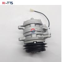 China Air Conditioning Compressor 12V 447200-7443 for Doosan Excavator M4900 M5700 M6800 L4200 for sale