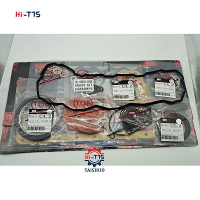 China Excavator Full Gasket Set C4.2 4 Cylinder Engine Gasket Kit Aftermarket 4KG for sale