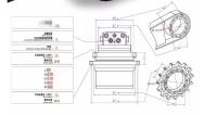 China Excavator R80 Travel Motor Assembly with Gearbox and Drive Teeth 110kg XKAY-01864 for sale