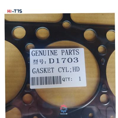 China Cylinder Head Gasket D1703 1G750-03312 Metal Engine Parts 2KG for sale