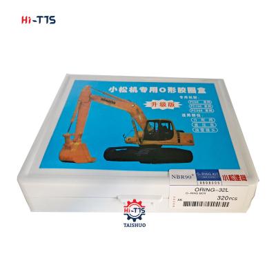 China Excavator PC60 PC100 PC200 NBR90° O-Ring Kit 320pcs O-Ring Box for sale