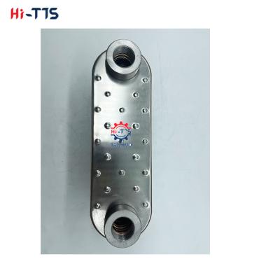 China D7D-15P Diesel Oil Cooler Core for Excavator Spare Parts 15 Plate Heavy Duty for sale