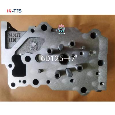 China Cylinder Head 6156-11-1100 6156-11-1101 6156-11-1102 for Komatsu 6D125 PC400-7 Engine 19kg Cast Iron for sale