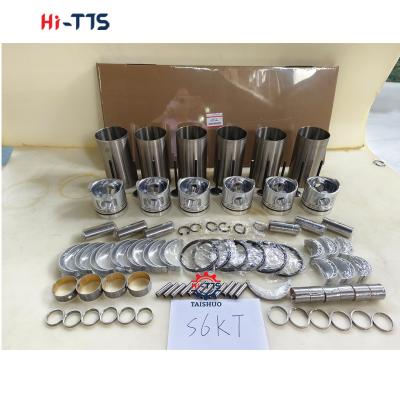 China S6K Cylinder Liner Kit 297-7752 178-6543 51-7523 Engine Rebuild Kit for Diesel Engine 6 Cylinder for sale