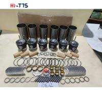 China DE12 Excavator Engine Cylinder Liner Kit 6 Cylinder Complete with Piston Rings Valves Gasket Set for sale