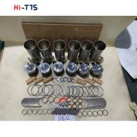 China DE12 Excavator Engine Cylinder Liner Kit 6 Cylinder Complete with Piston Rings Valves Gasket Set for sale