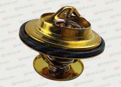China Excavator Thermostat 79°C Golden Color Car Truck Engine Cooling Parts for PC200 PC220 for sale