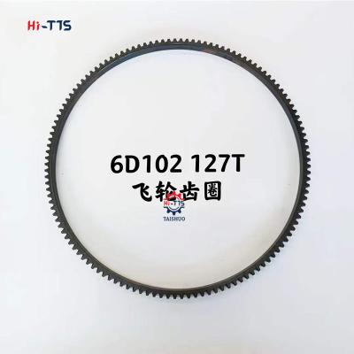 China Komatsu PC200-6 PC200-8 6D102 Flywheel Ring Gear 127 Teeth 6732-31-4180 6728-82-8503 for sale