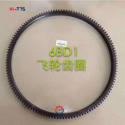 China Isuzu 6BD1 Diesel Engine Flywheel Ring Gear 129 Teeth 1-12331164-3 for Excavator for sale