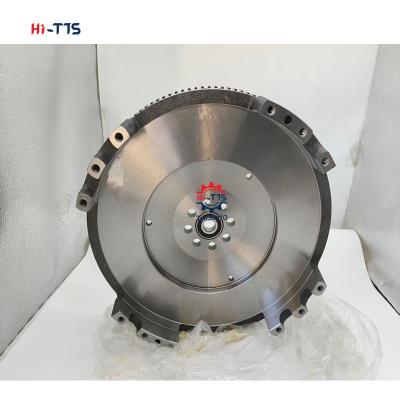 China Hi-TTS Flywheel Assembly J08C 350mm 129T Cast Iron for Excavator Engine 13450-1993 for sale