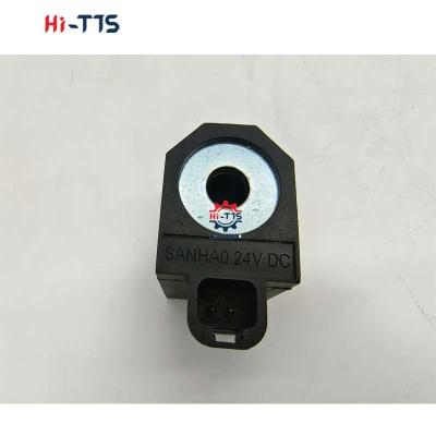 China Excavator Solenoid Valve Coil 24V for R210-7 R210LC-7 R215LC-7 R215-7 R225-7 XKBL-00004 for sale