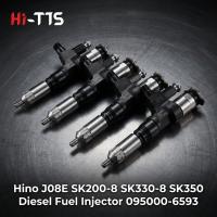 China Fuel Injector 095000-6593 for Hino J08E Engine SK200-8 SK330-8 SK350 Excavator 4.5kg for sale