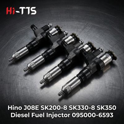 China Fuel Injector 095000-6593 for Hino J08E Engine SK200-8 SK330-8 SK350 Excavator 4.5kg for sale