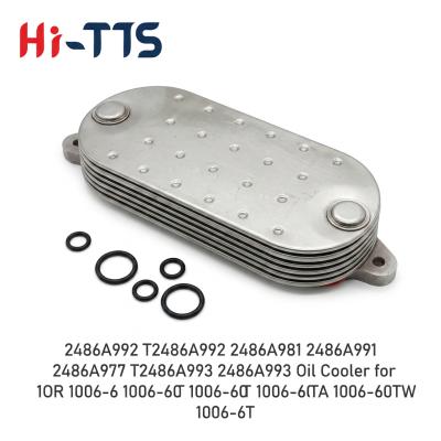 China Oil Cooler Radiator 2486A992 5 Plate Aluminum for 1006-6 Diesel Engine Tractor for sale