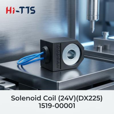 China 24V 16mm Hydraulic Solenoid Coil 1519-00001 2519-9008 for DH220-5 DH215-7 DH225-7 DX140LC Excavator for sale