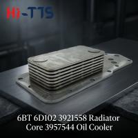 China Oil Cooler 3921558 3957544 for 6BT 6D102 Diesel Engine Spare Parts 8kg Aluminum Alloy for sale