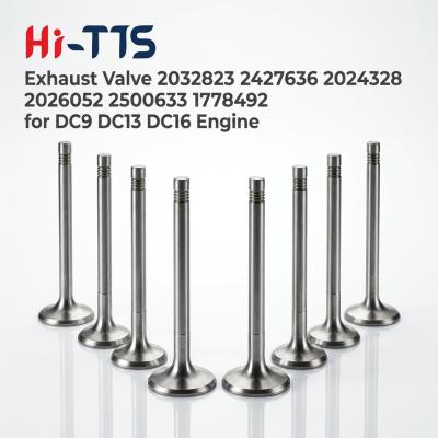 China Scania DC9 DC13 DC16 Diesel Engine Exhaust Valve 171.5mm 41.05mm Head 2026052 2032823 for sale