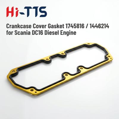 China Scania DC16 Crankcase Cover Gasket 1745816 1446214 High Temp Silicone Rubber for sale