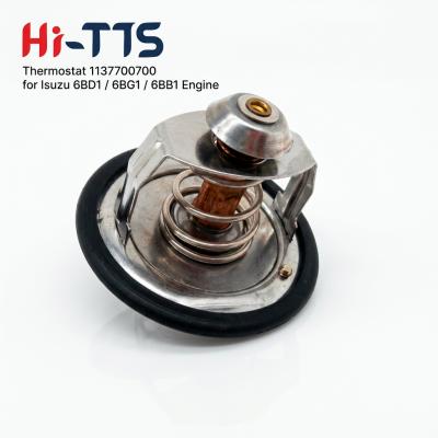 China Thermostat 1-13770070-0 1137700700 82°C for Isuzu 6BD1 6BG1 6BB1 Excavator Engine Parts for sale