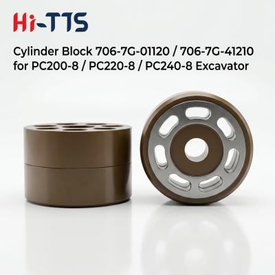 China Excavator Hydraulic Swing Motor Cylinder Block 706-7G-01120 706-7G-41210 for PC200-8 PC220-8 PC240-8 for sale