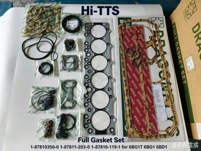 China 1-87810350-0 1-87811-203-0 1-87810-119-1Full Gasket Set for 6BG1T 6BG1 6BD1  Engine Repair Kit for sale