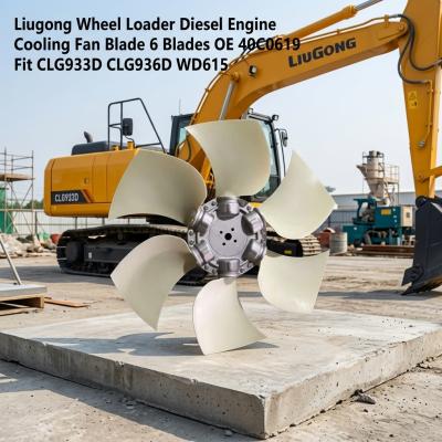 China Liugong Wheel Loader Diesel Engine Cooling Fan Blade 6 Blades OE 40C0619 Fit CLG933D CLG936D WD615 Replacement Parts for sale