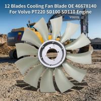 China Construction Machinery Cooling Fan Blade 12 Blades OE 46678140 Fit PT220 SD100 SD110 Diesel Engine Replacement Parts for sale