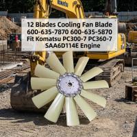 China Excavator Cooling Fan Blade 11 Blades OE 21060-90069 Fit 4JB1 Diesel Engine EX60 SH60 Replacement Parts for sale