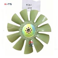 China Excavator Cooling Fan Blade 11 Blades OE 21060-90069 Fit 4JB1 Diesel Engine EX60 SH60 Replacement Parts for sale