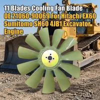 China Excavator Cooling Fan Blade 11 Blades OE 21060-90069 Fit 4JB1 Diesel Engine EX60 SH60 Replacement Parts for sale
