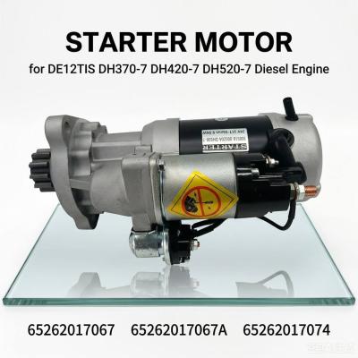China 24V 65262017058A, 65262017062C, 65262017067, 65262017067A, 65262017074 Starter Motor for DE12TIS DH370-7 DH420-7 DH520-7 Diesel Engine Construction Engine Parts for sale