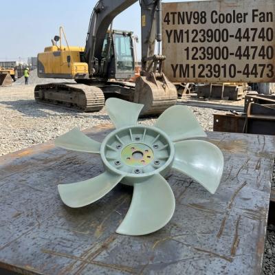 China Excavator Cooling Fan Blade 6 Blades OE YM123900-44740 123900-44740 YM123910-44731 Fit 4TNV98 Diesel Engine DH60-7 R60-7 XE60D Replacement Parts for sale